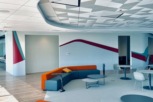 The USG Headquarters Painting & Wallcovering | Hester Painting