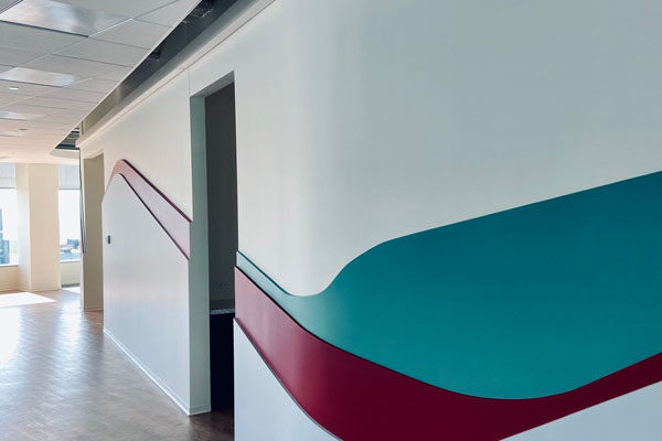 The USG Headquarters Painting & Wallcovering | Hester Painting